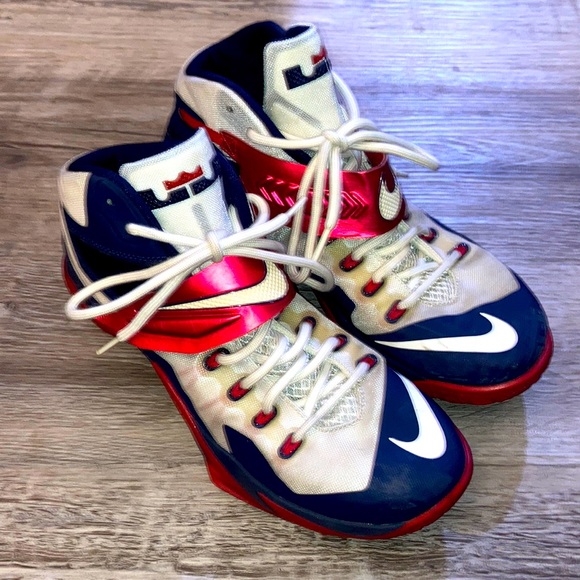 Nike | Shoes | Nike Zoom Lebron James Soldier Redwhiteblue Sneakers Nba ...